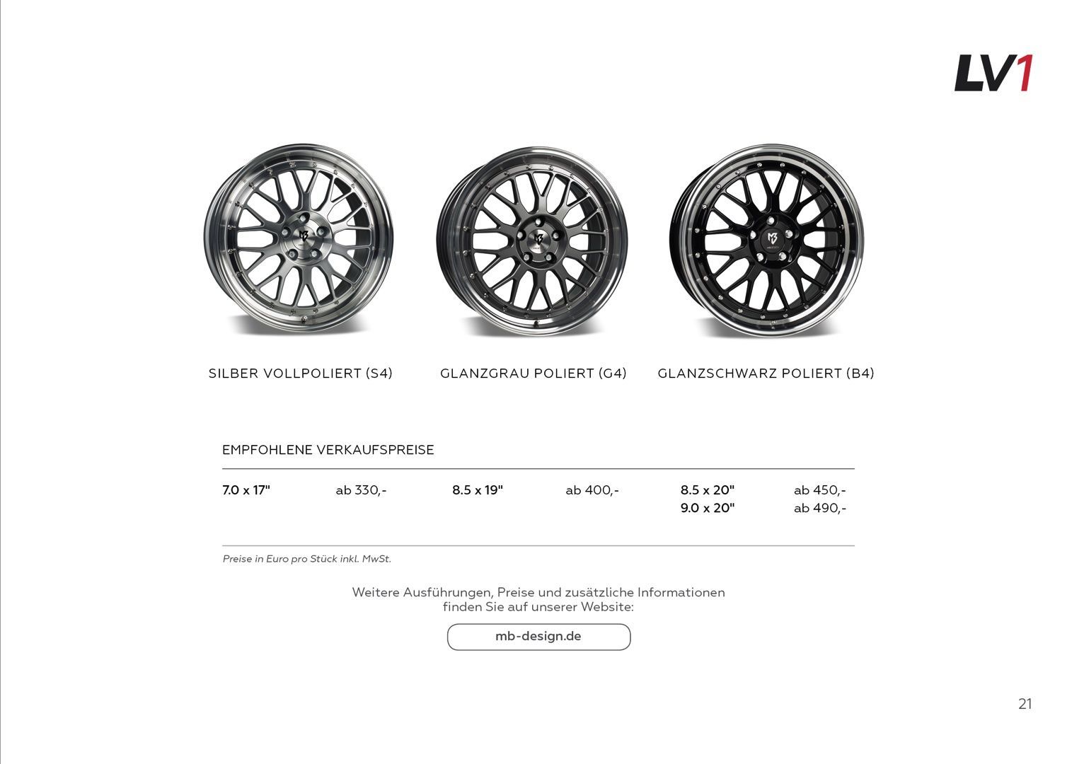 Produkte - mbDESIGN Leichtmetallräder
